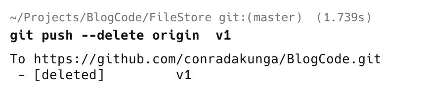 How To Delete A Remote Git Tag | Conrad Akunga - Building Software In .NET
